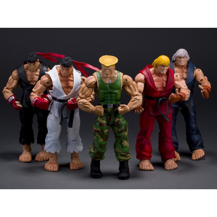 Action Figure Neca Street Fighter Model Ryu/Ken/Chun-Li/Guile/Akuma Toy ...