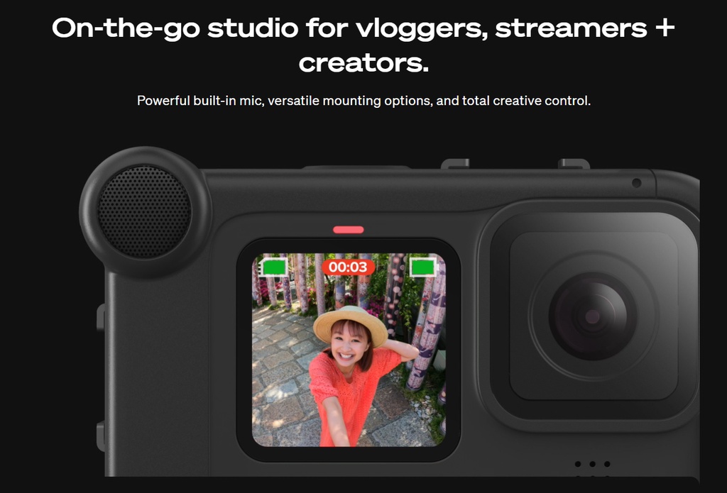 GoPro Media Mod (For HERO 13/12/10/9 Black), Designed for vlogging ...