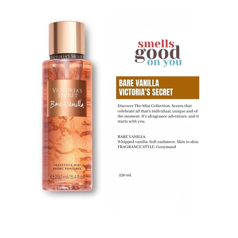 BARE VANILLA 250ML original | Shopee Philippines