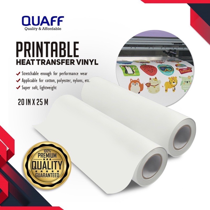 25METERS ECO SOLVENT PRINTABLE HEAT TRANSFER VINYL | Shopee Philippines