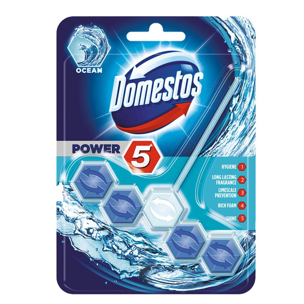 Domestos Rimblock Power 5 Ocean 9X55G | Shopee Philippines