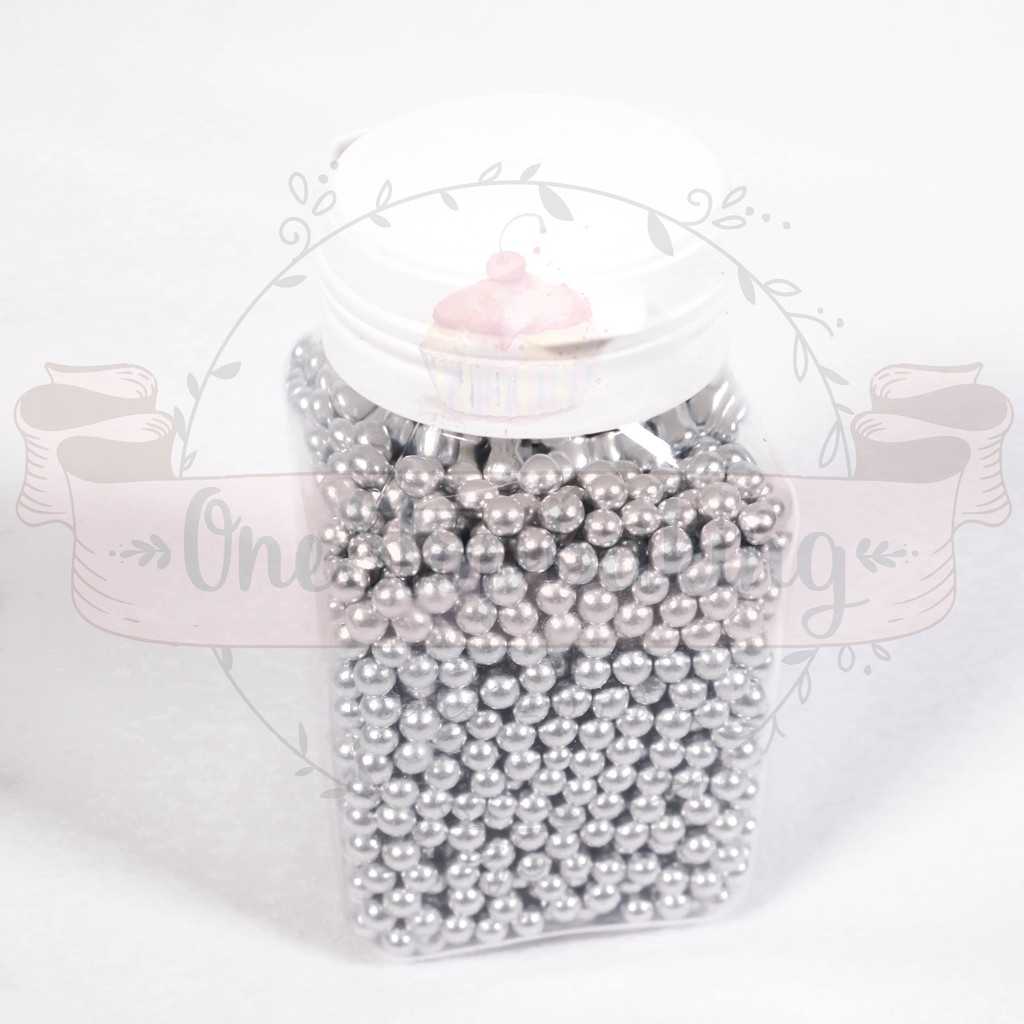 Sprinkle Dragees Matte Silver (50Gr) | Shopee Philippines