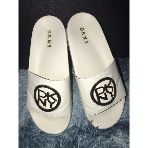 DknY slides with silver logo | Shopee Philippines