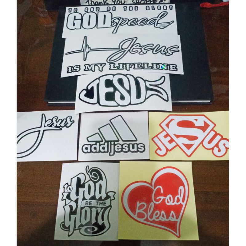 Car sticker GOD's word ( for windshield , window ,houses , mirror ...