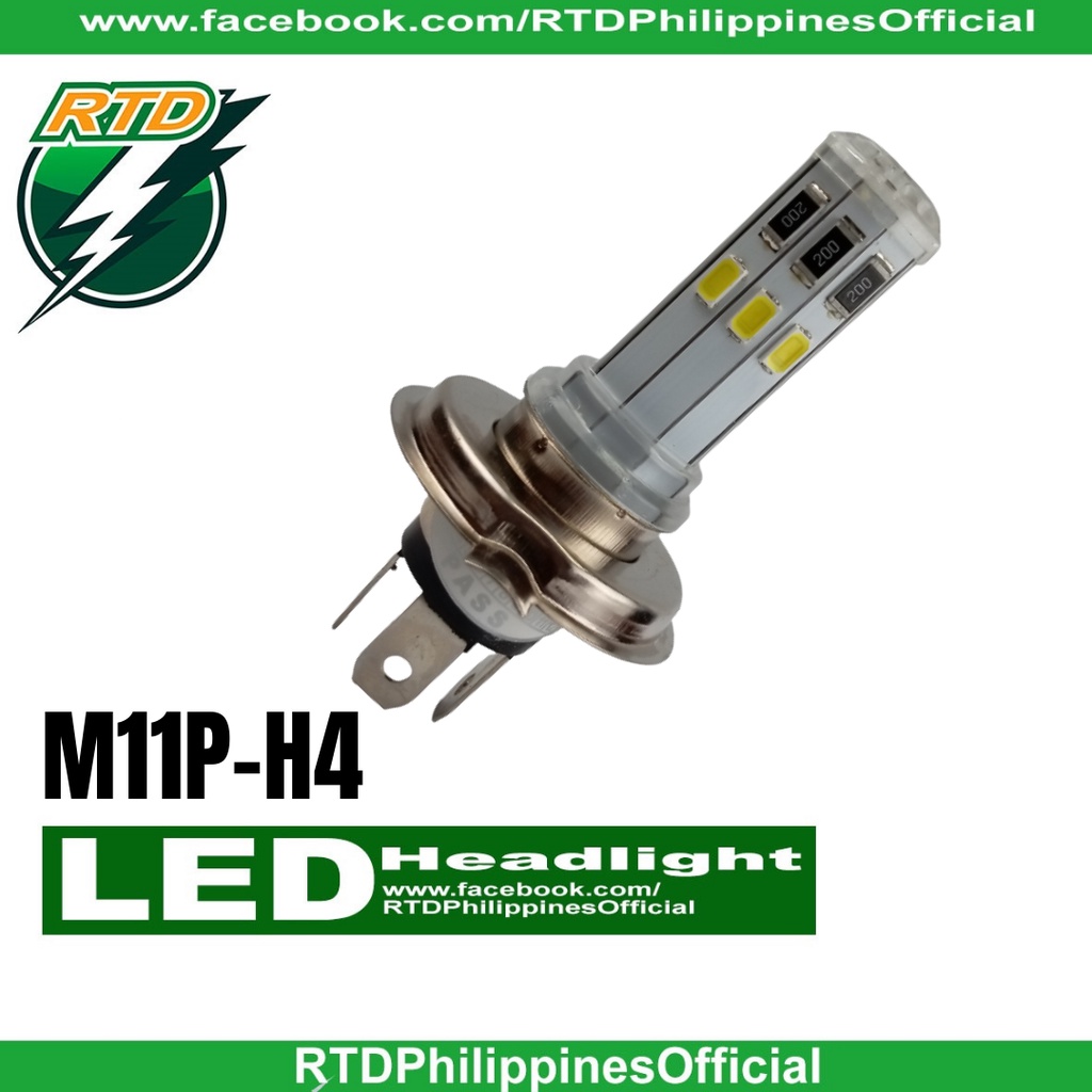ORIGINAL RTD LED HEADLIGHT M11P H4 | RTD PHILIPPINES OFFICIAL | Shopee ...