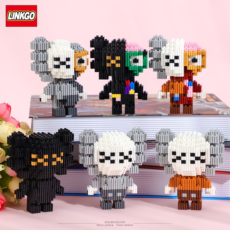 Kaws Building Block Micro Bricks Lego Toys 【KawsSmall Particle Building ...