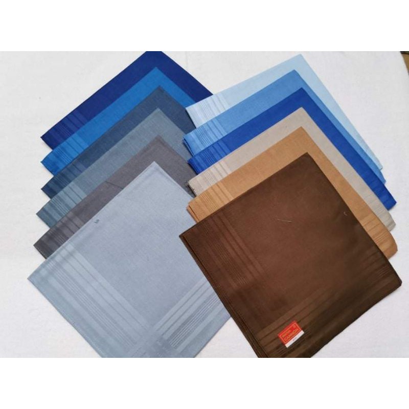 Handkerchief/Panyo Colored Plain Cotton Quality 12 pcs | Shopee Philippines