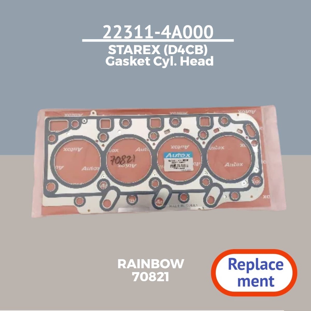 Gasket Cyl Head for HYUNDAI Starex D4CB [Replacement] Part #;22311 ...