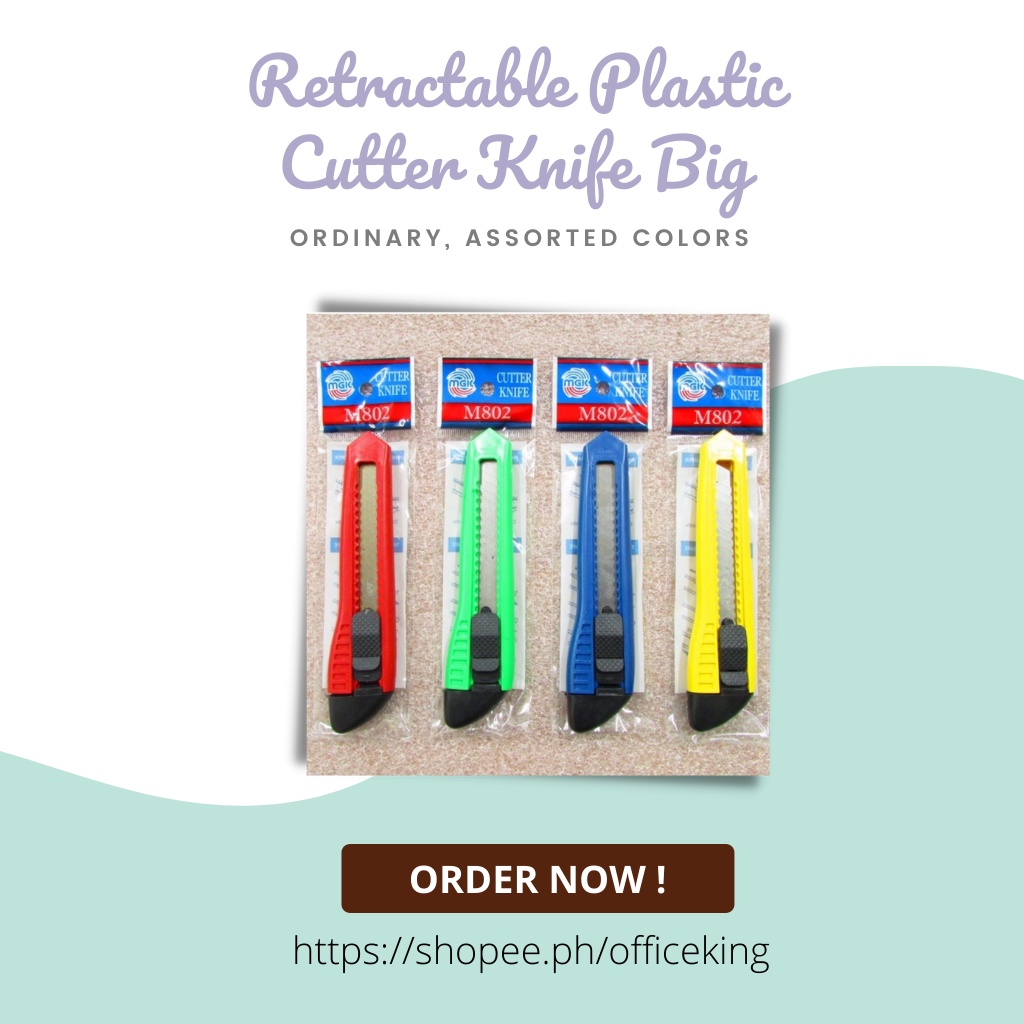 Retractable Plastic Cutter Big Ordinary | Shopee Philippines