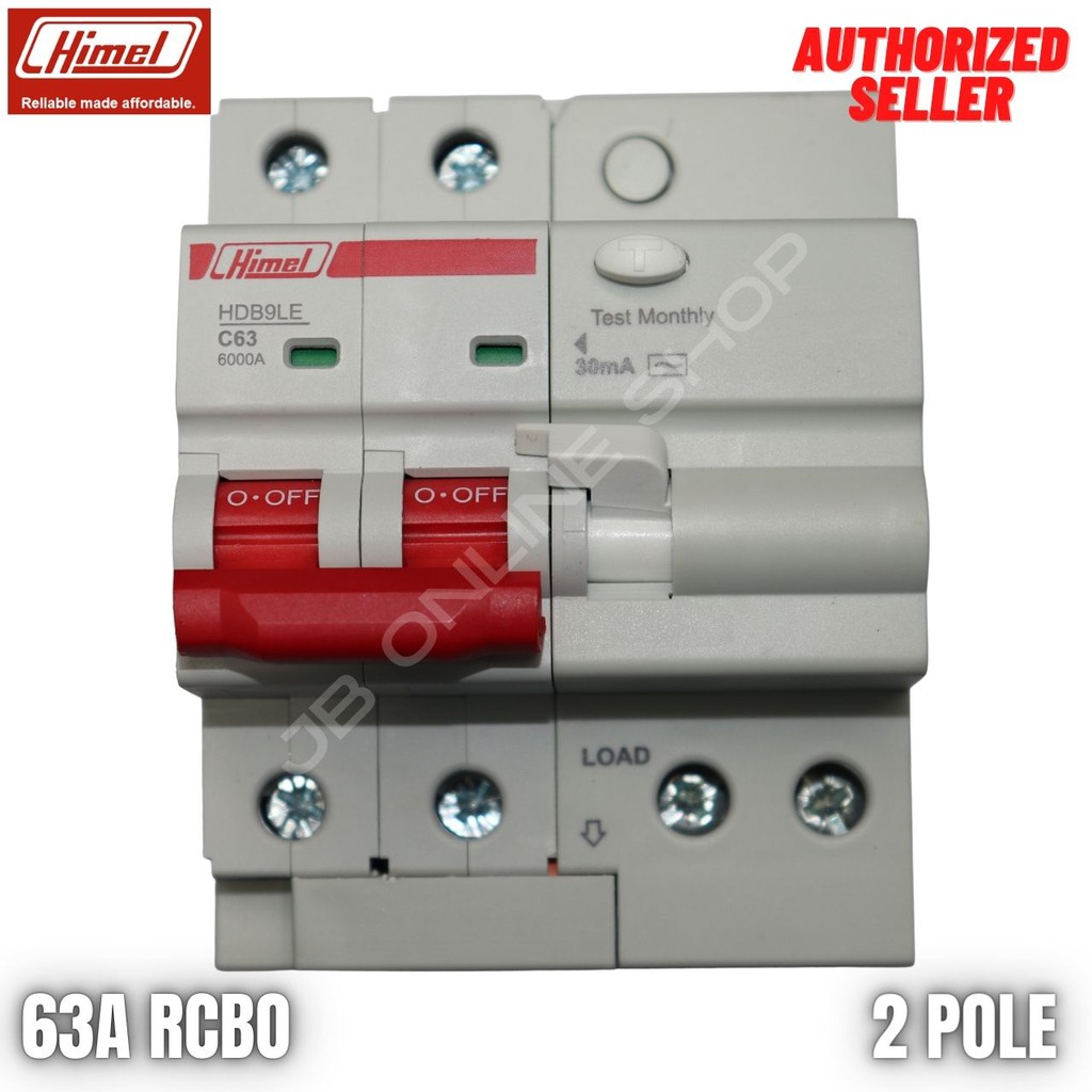 Himel Residual Current Operated Circuit Breaker 63A 2 Pole (RCBO ...