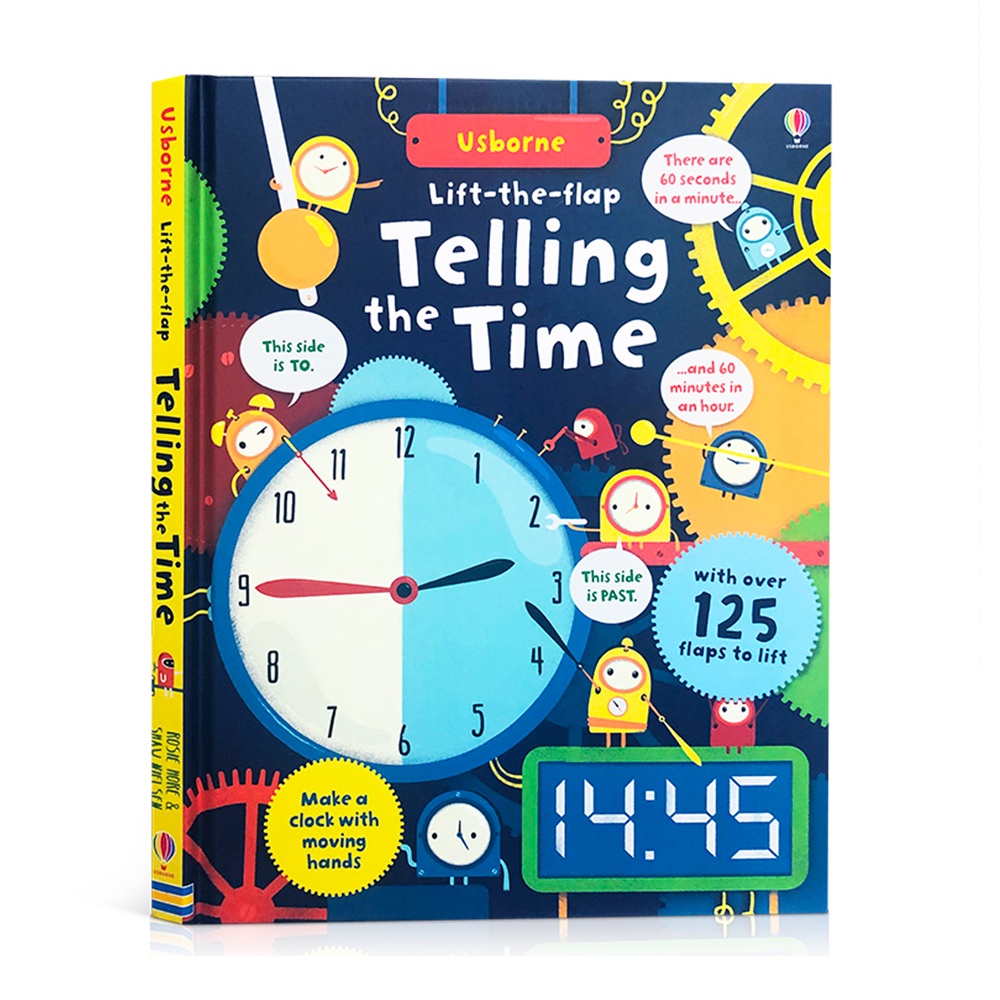 Usborne Lift-the-Flap Telling The Time Children Popular Science Time ...