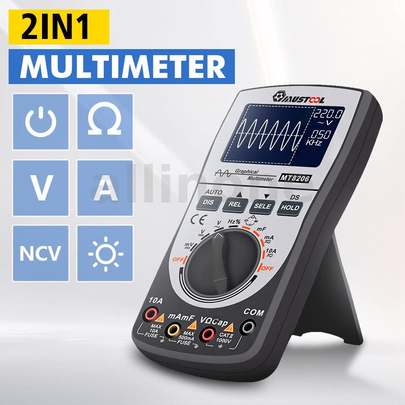 2 in 1 Multimeter MUSTOOL MT8206 Intelligent Digital Oscilloscope ...