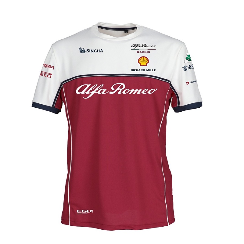 Alfa Romeo T Shirt Men Fashion T-shirts F1 Racing Team Top Tee Formula ...