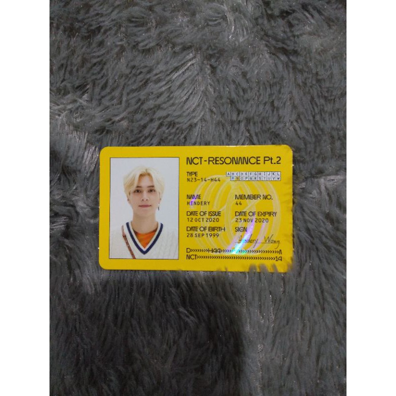 Id Card Hendry Resonance Part 2 (Booked) | Shopee Philippines