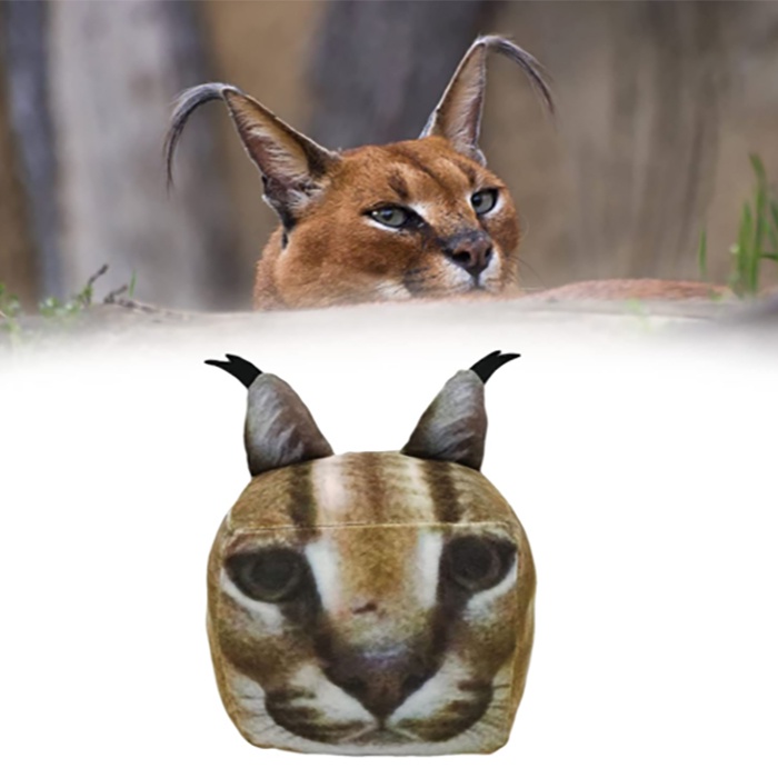 New 3D Huge Square Cat Plush Raise A Floppa Games Cat Stuffed Animals ...