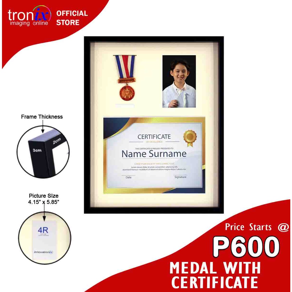 Tronix Imaging Medal Frame One (1) Piece Polystyrene | Shopee Philippines