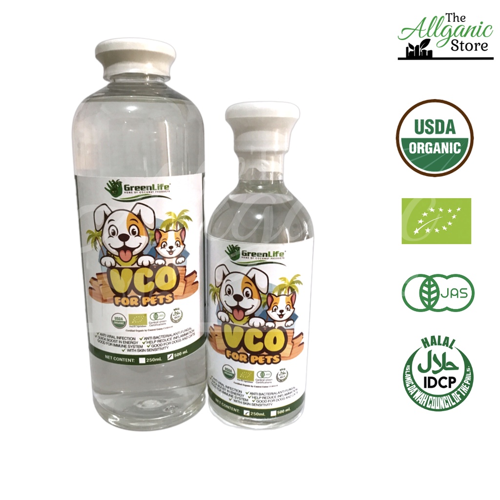 GREENLIFE VCO for Pets (Virgin Coconut Oil) 250ml/500ml | Shopee ...