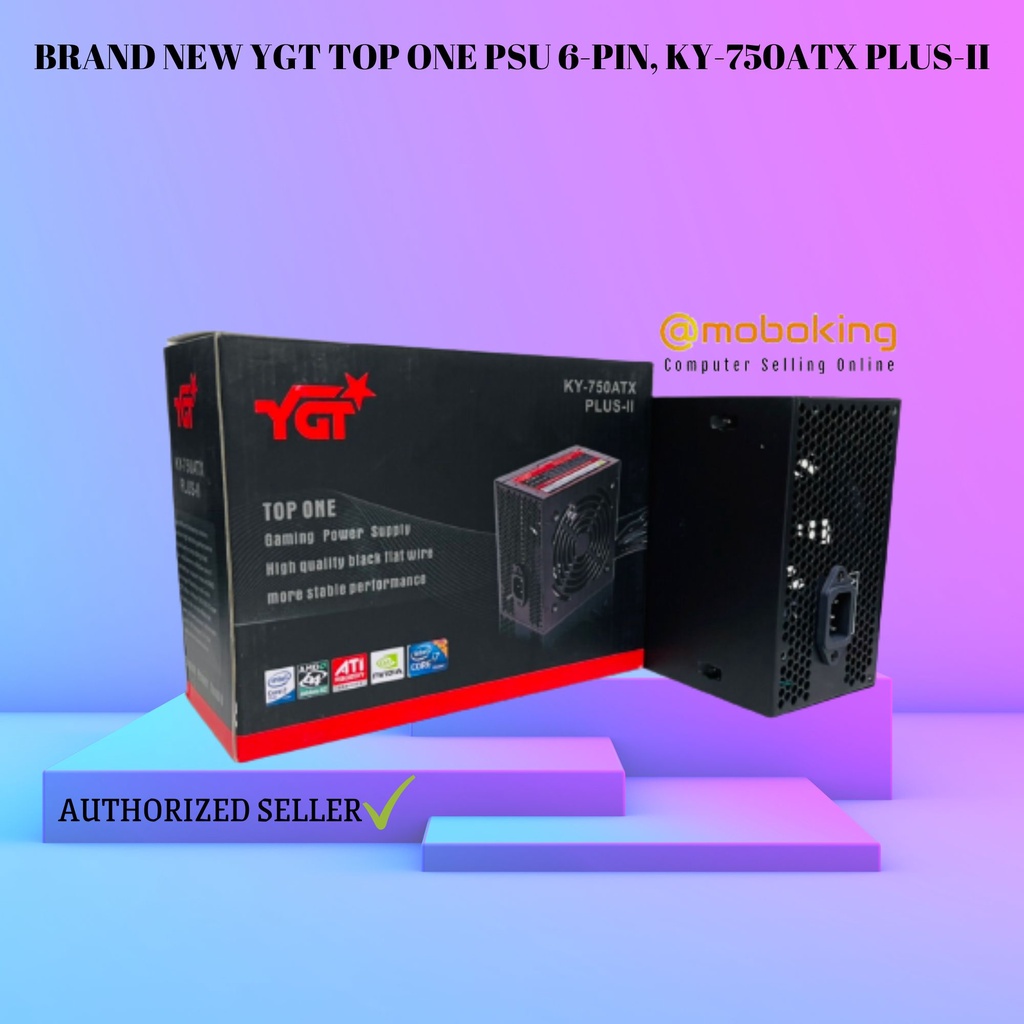 BRAND NEW YGT TOP ONE KY-750ATX PLUS II 750w watts Power Supply Unit ...