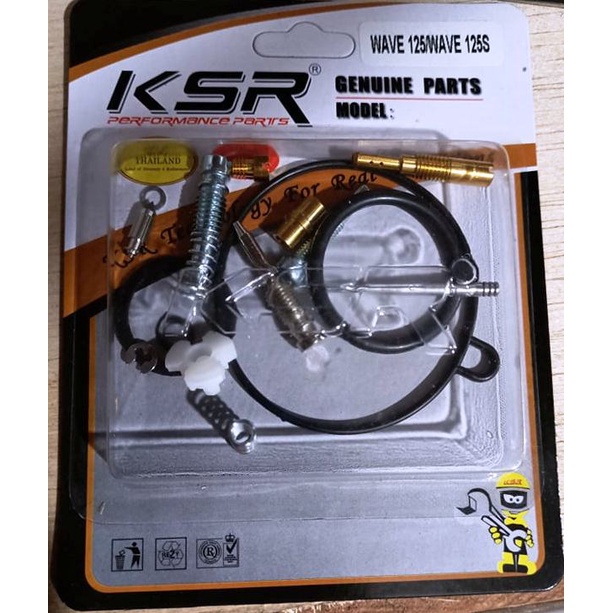 CARBURATOR REPAIR KIT WAVE 125 / WAVE 125 S KSR THAILAND PARTS | Shopee ...