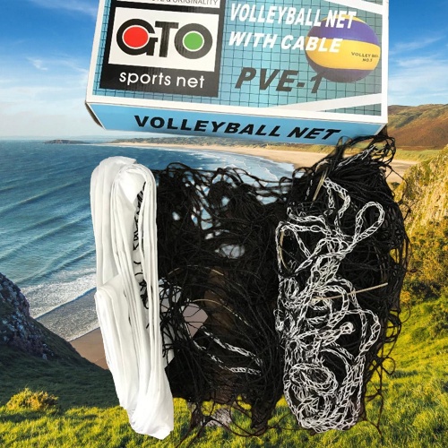 GTO VOLLEY BALL TOURNAMENT (standard Size) Volleyball Net (Black) PEV-1 ...