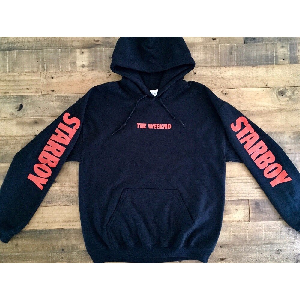 Justin Bieber Sweatshirts Men Starboy The Weeknd Tour Merch Black ...