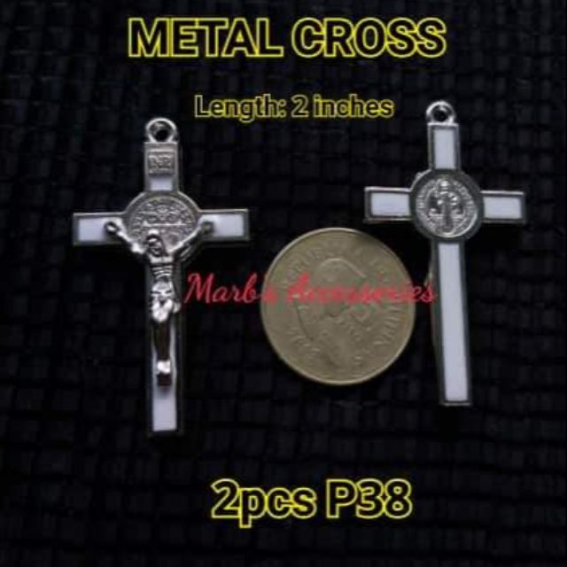 METAL CROSS 2PCS(2 INCHES) | Shopee Philippines