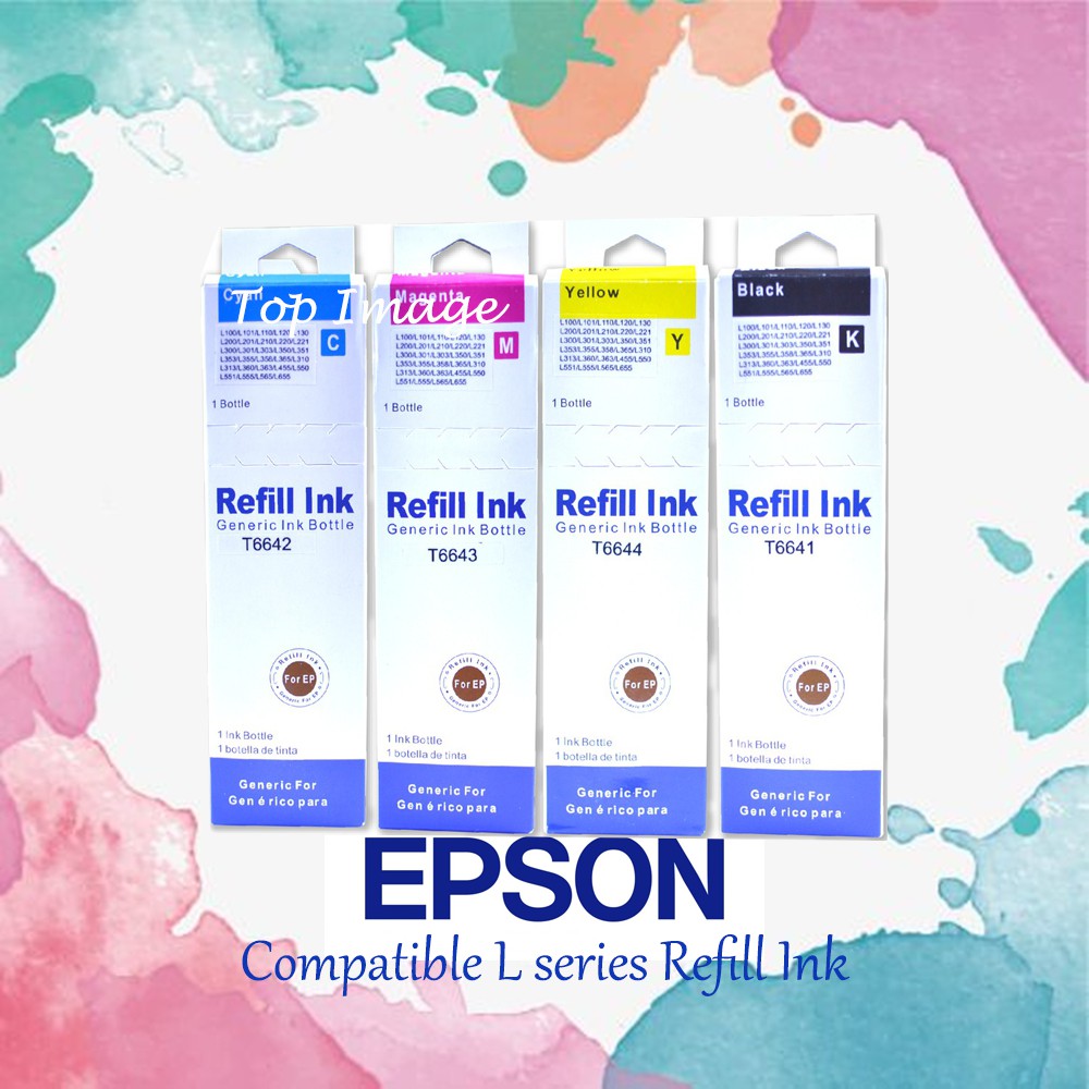 Refill Inks for Epson L Series Compatible T664 ink for L100 L101 L110 ...