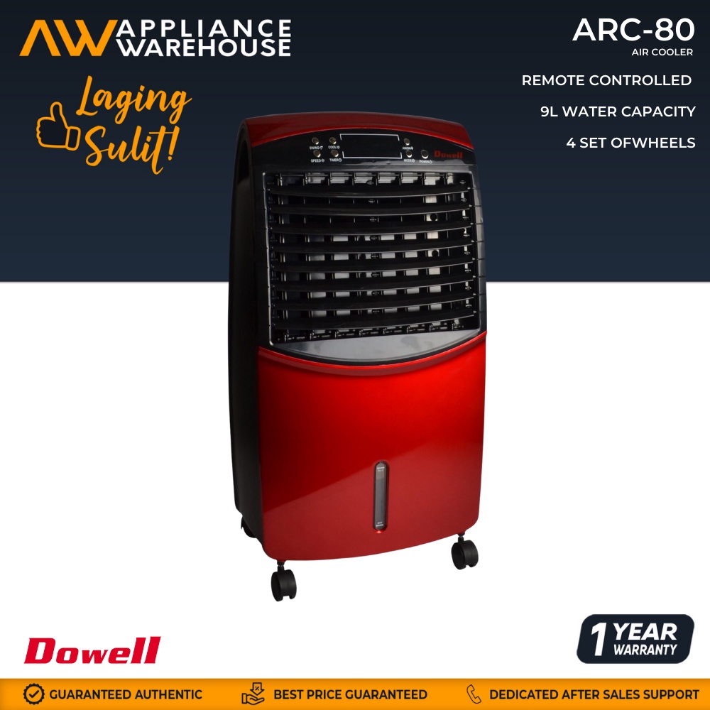 Dowell ARC-80 9 Liter Evaporative Cooling Fan Air Cooler Humidifier Fan ...