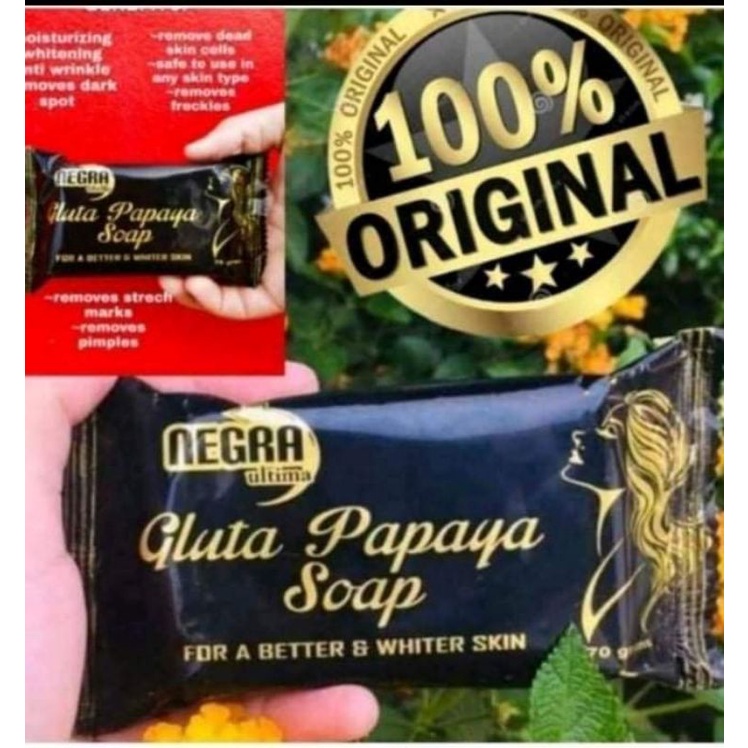Negra Ultima Gluta Papaya Soap | Shopee Philippines