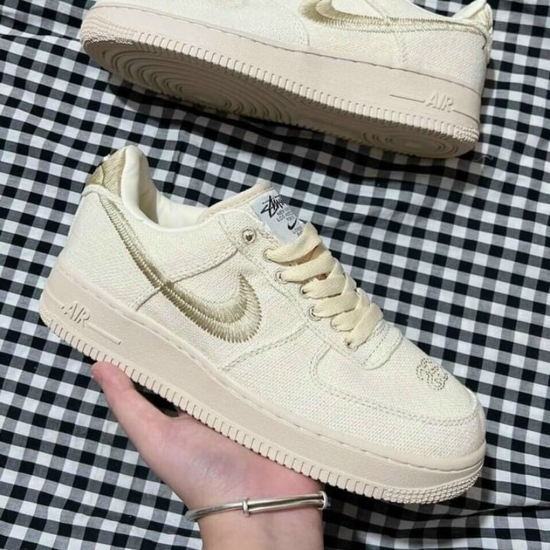 [Full Box + Accessories] AF1 stussy Sneakers With SC Version | Shopee ...