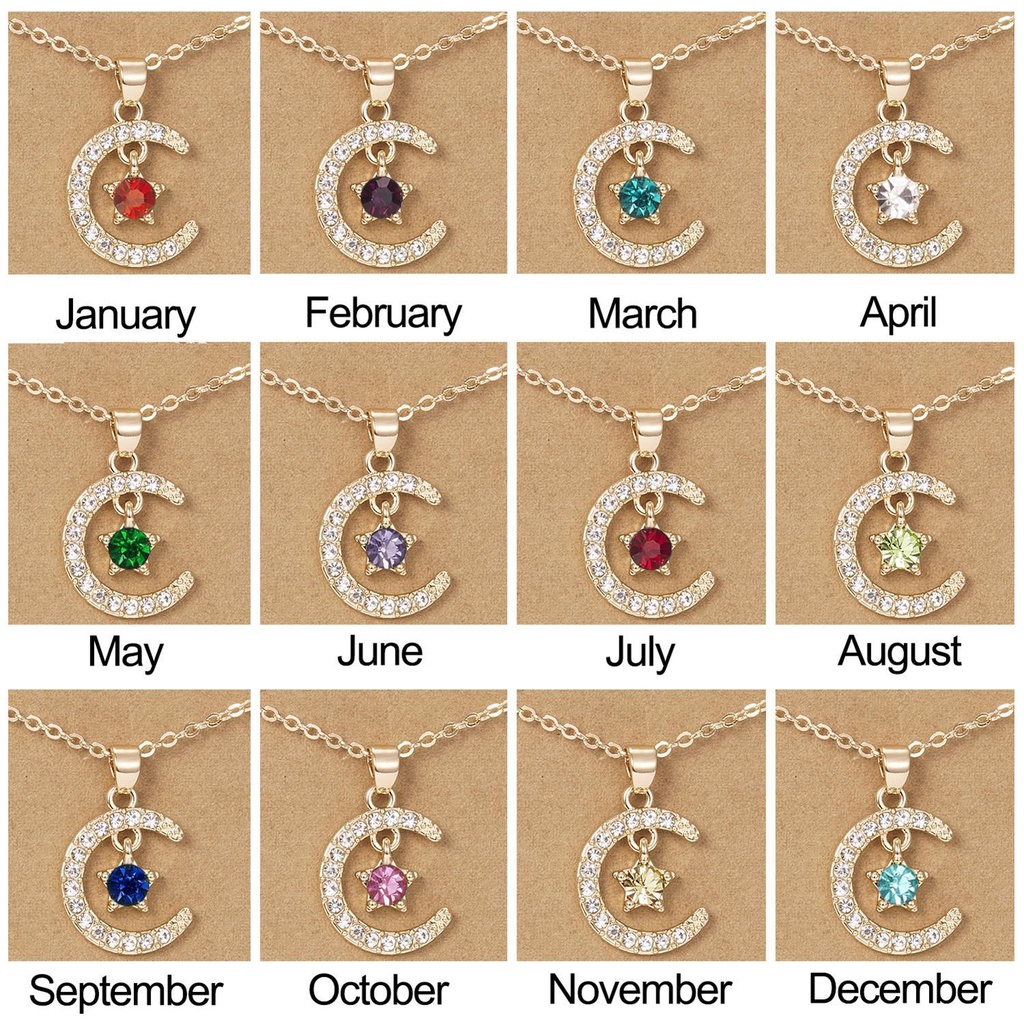 Moonstone BirthStone Necklace Birth Anniversary Moon, Cute and ...