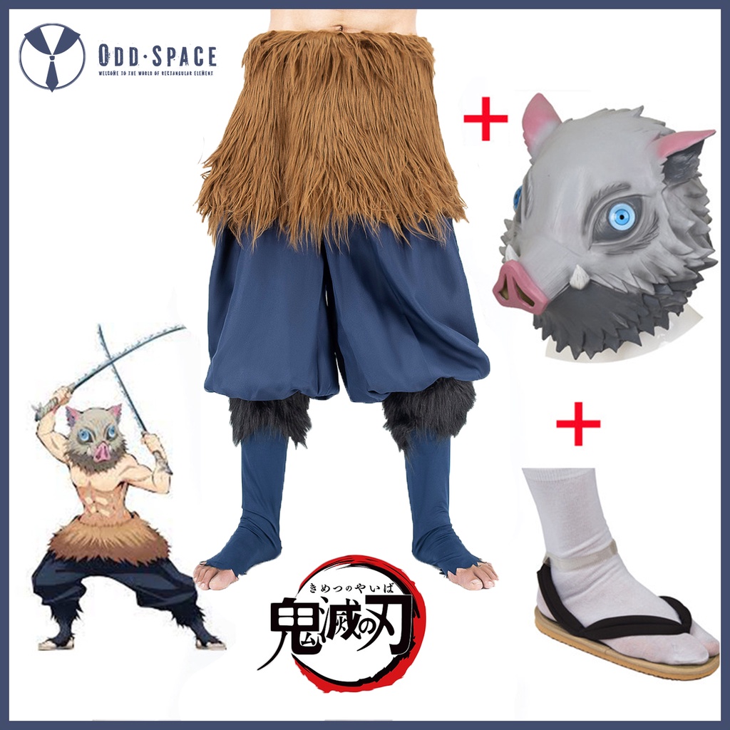 Demon Slayer Kimetsu No Yaiba Hashibira Inosuke Cosplay Costume Anime ...