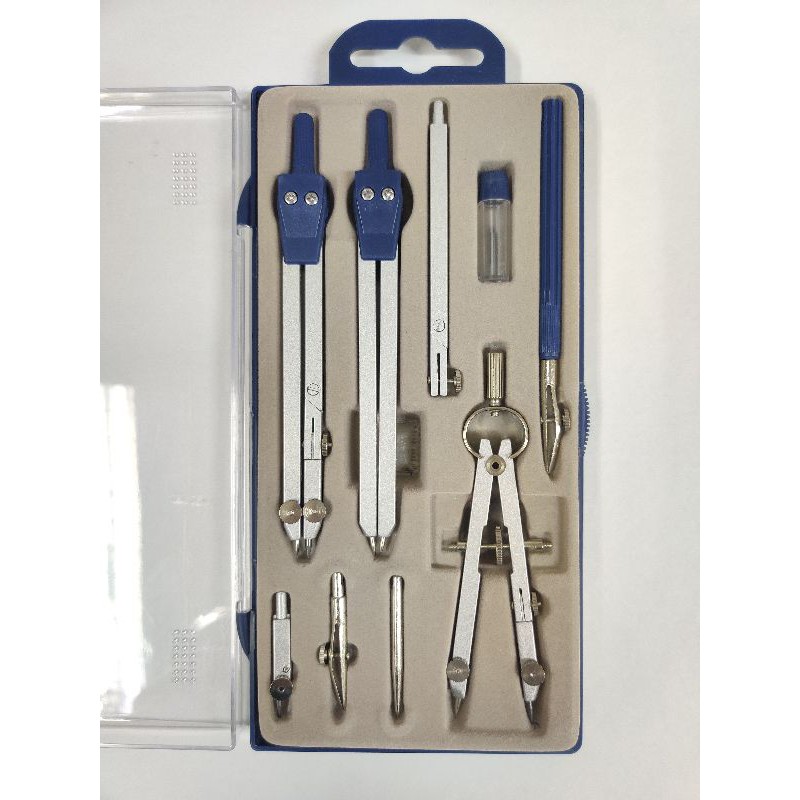 Professional Compass Drawing Set 9pcs w/ 3 Compasses | Shopee Philippines