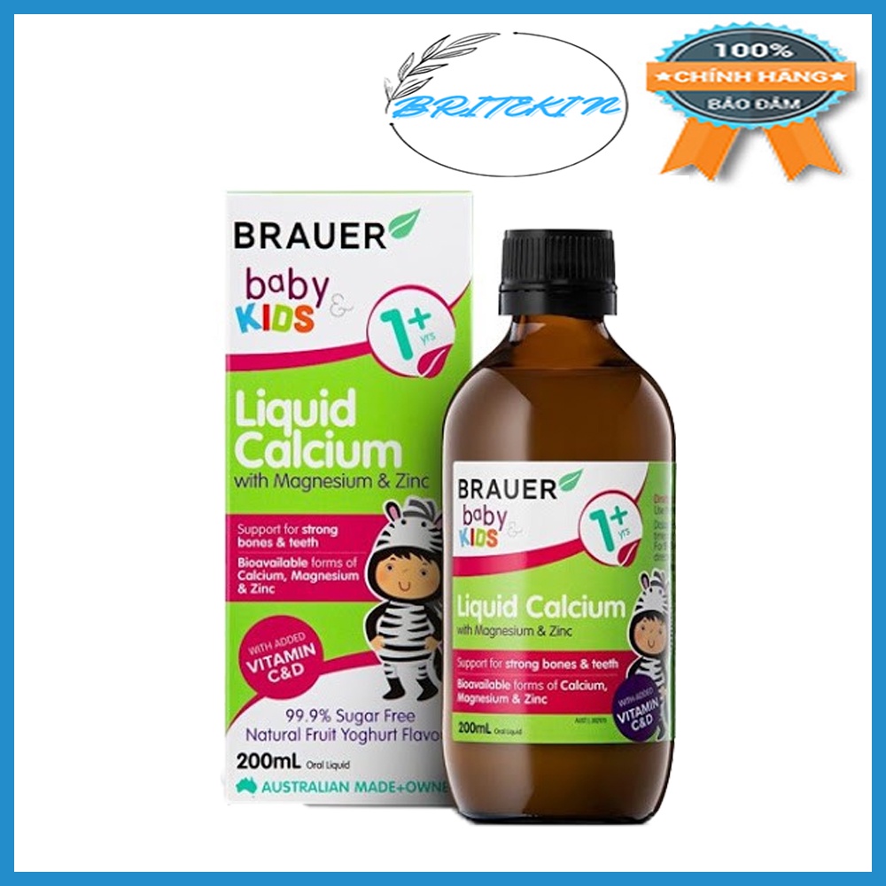 Brauer Baby & Kids Liquid Calcium With Magnesium & ZinC For Children ...