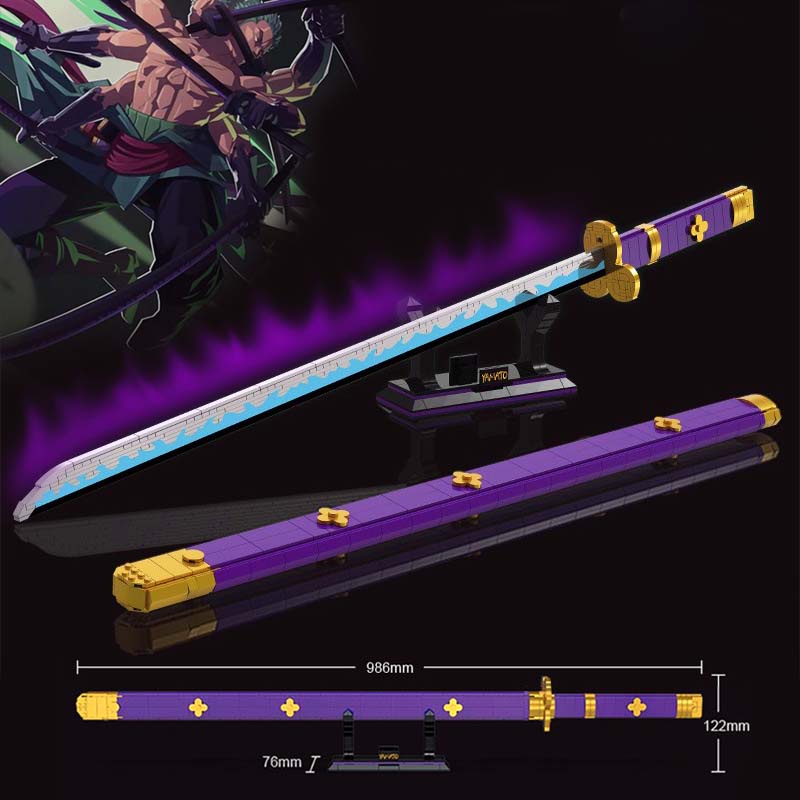 Roronoa Zoro Yamato Rengoku Kyoujurou Nichirin Building Blocks ONE ...