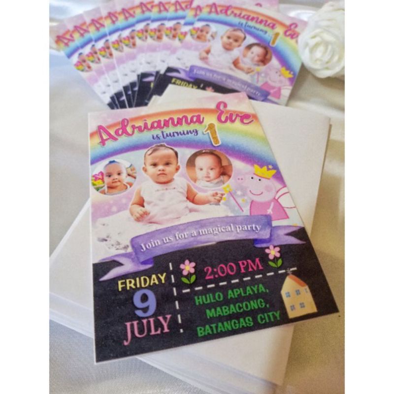 4R Invitation Card with White Envelope | Shopee Philippines