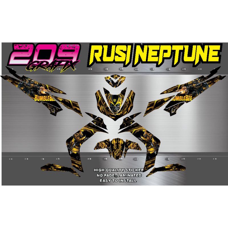 RUSI NEPTUNE FULL BODY DECALS | Shopee Philippines