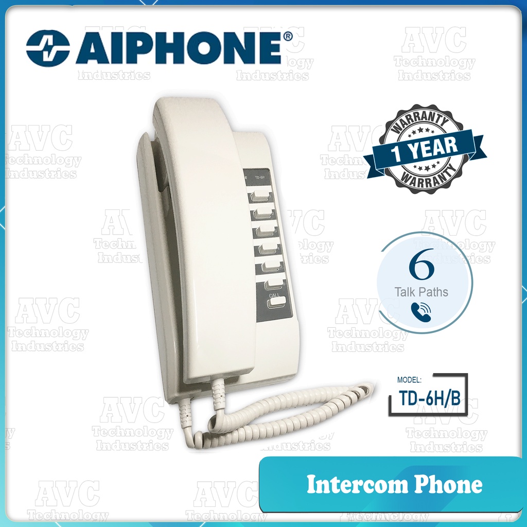 AIPHONE Intercom Phone TD-6H/B | Shopee Philippines