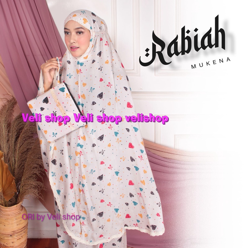 DV ADULT MUKENA ROBIAH SERIES RAYON PRINTING PREMIUM MUKENA ADULT LACE ...