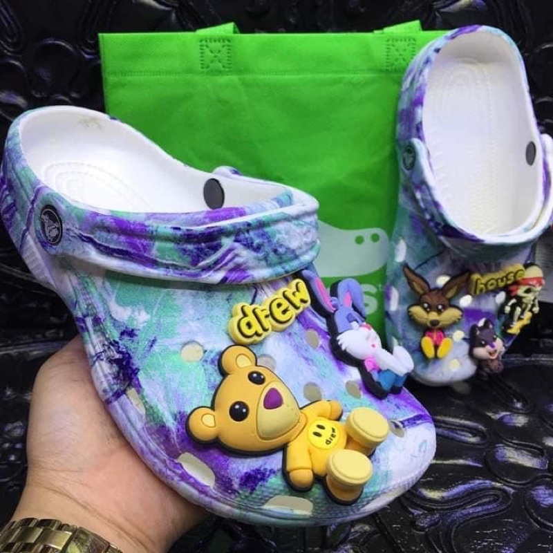 OEM Crocs Classic Tie Dye Graphic Clog - Womens | Shopee Philippines