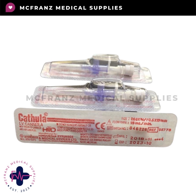 Cathula IV Cannula with Teflon Fep Catheter | IV Catheter | Sold per ...