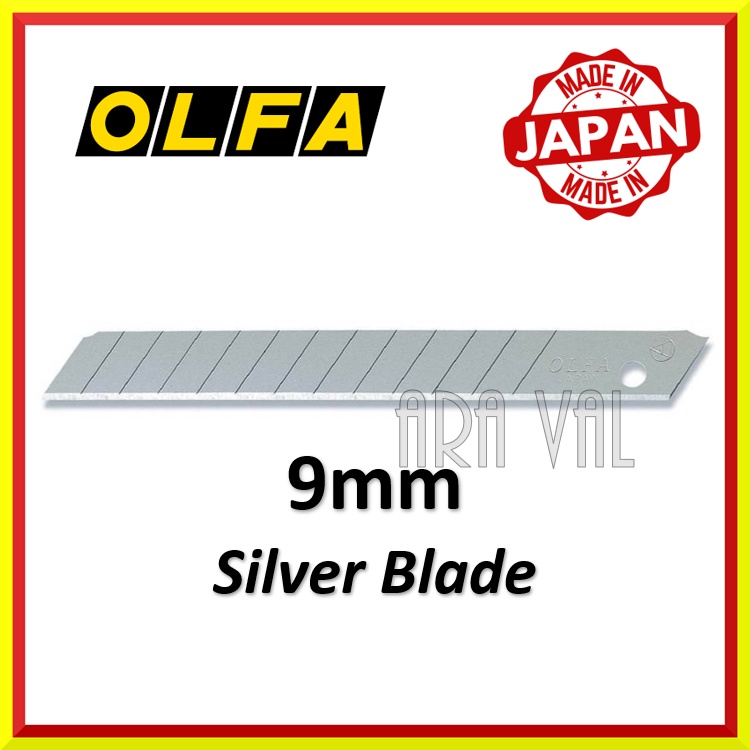 Olfa Blades 1PC 9mm 18mm 25mm Stainless Silver Ultra Sharp Heavy duty Silver Black Japan ...