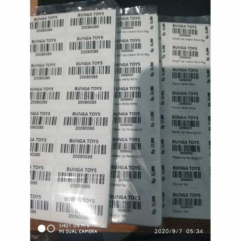 Special Repeated Order Print Barcode Labels - Print Price Labels ...