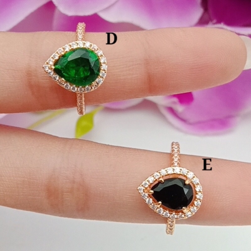 Luxury gold plated swaloski ring star+ | Shopee Philippines