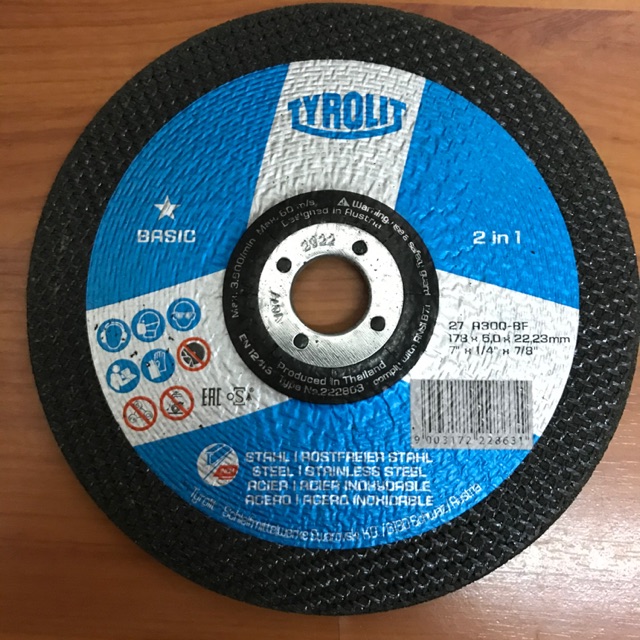 Tyrolit Depressed Grinding wheel 7”Original (BASIC 2in1) (sold per ...