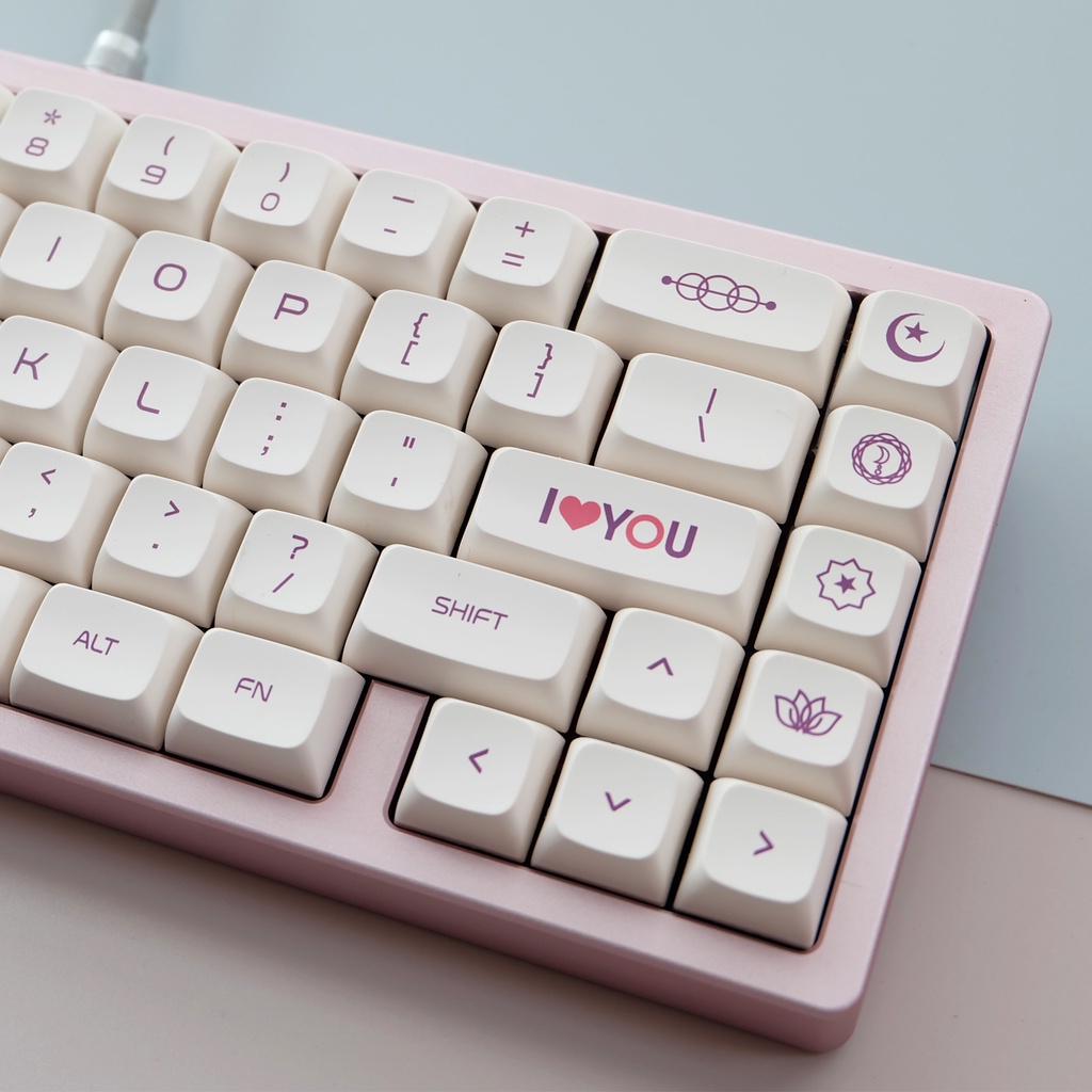 PBT XDA Profile 138 Keys Keycaps Dye Sublimation ANSI Layout Keyset for ...