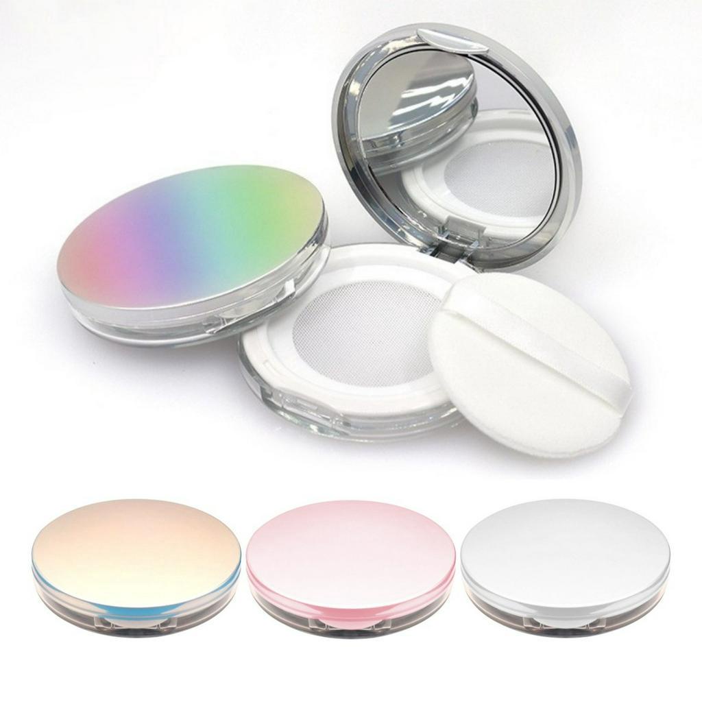 Portable Empty Cosmetic Sifter Loose Jar Container Puff Box Case With ...