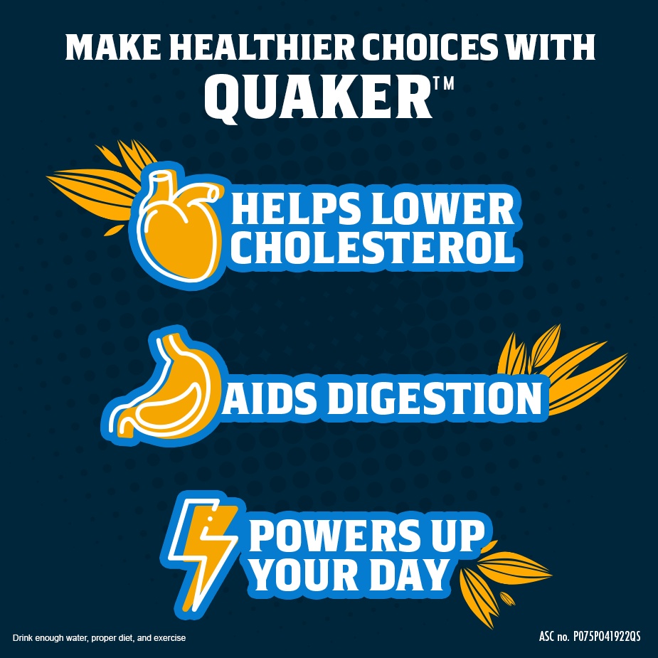 Quaker Quick Cooking Oatmeal 1kg (Jar) | Shopee Philippines