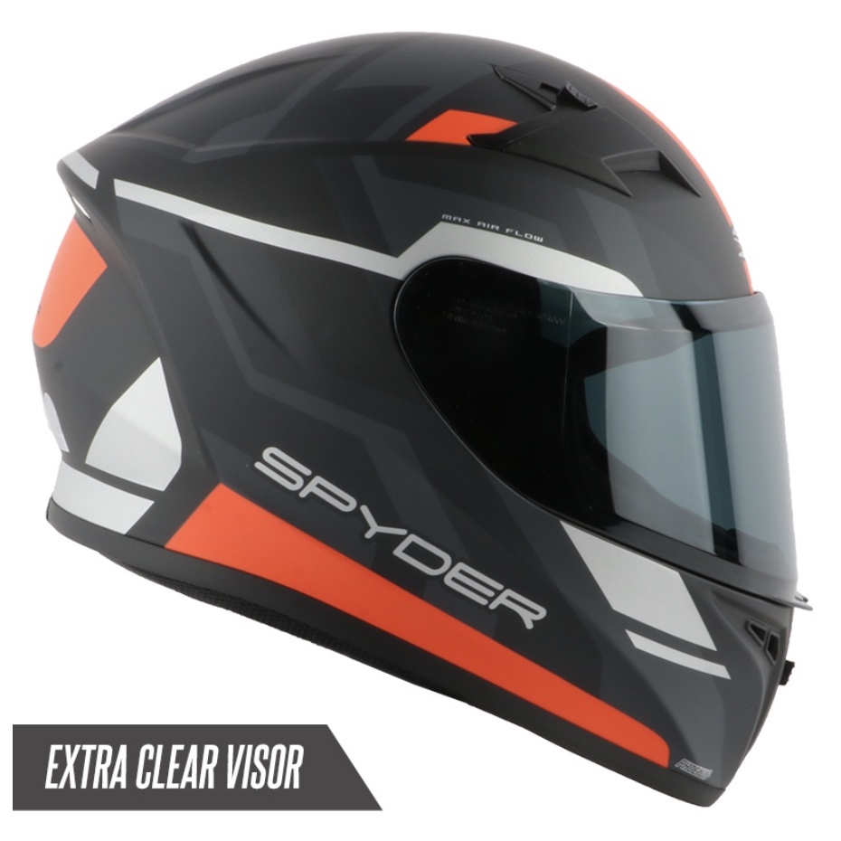 Spyder Full-face Helmet Phoenix 2.0 Series 6 and Plain S0 (FREE Clear ...