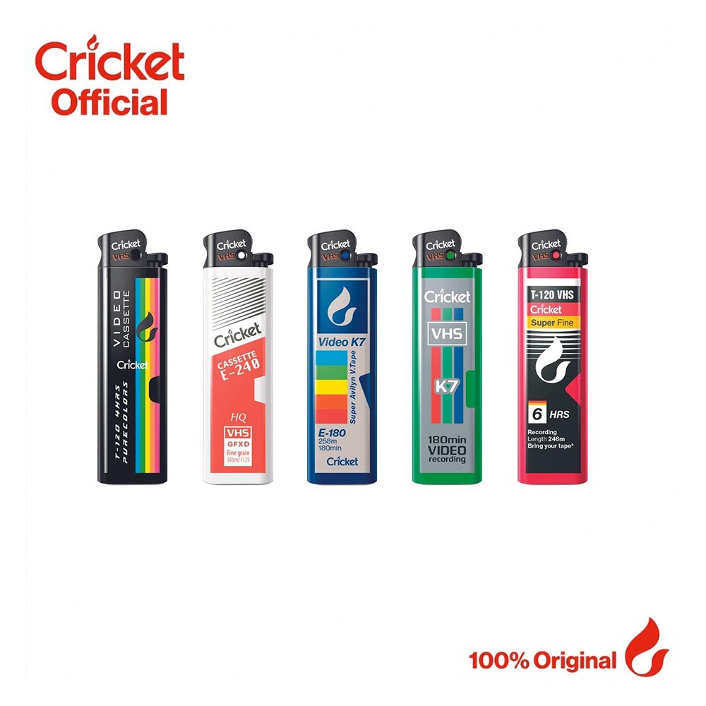 Cricket Lighter Classic 80's Casette Series 5-pack | Shopee Philippines
